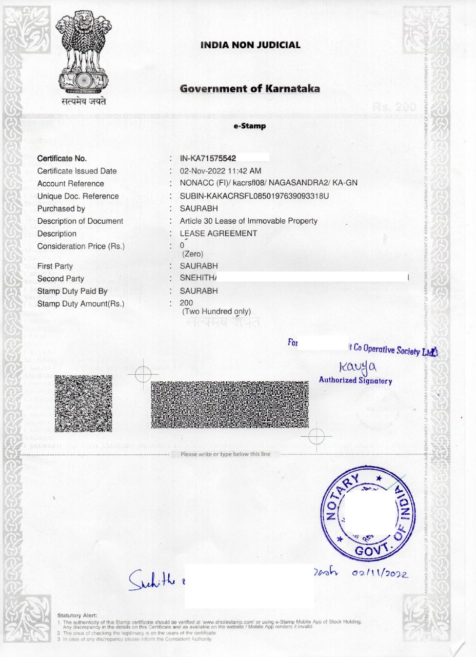 What Are The Stamp Duty And Registration Charges For Rental Agreement 