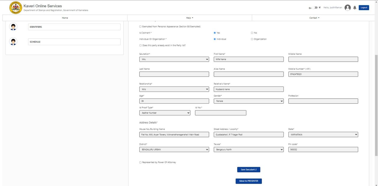 How to Register a Gift Deed for Property on Kaveri Online Services in ...