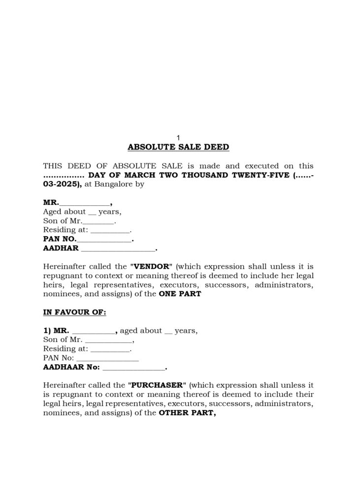 How Can AI Simplify The Process Of Drafting A Sale Deed? - PGN Property